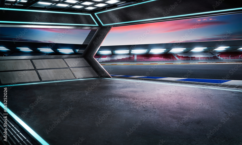 Car Race Track Background