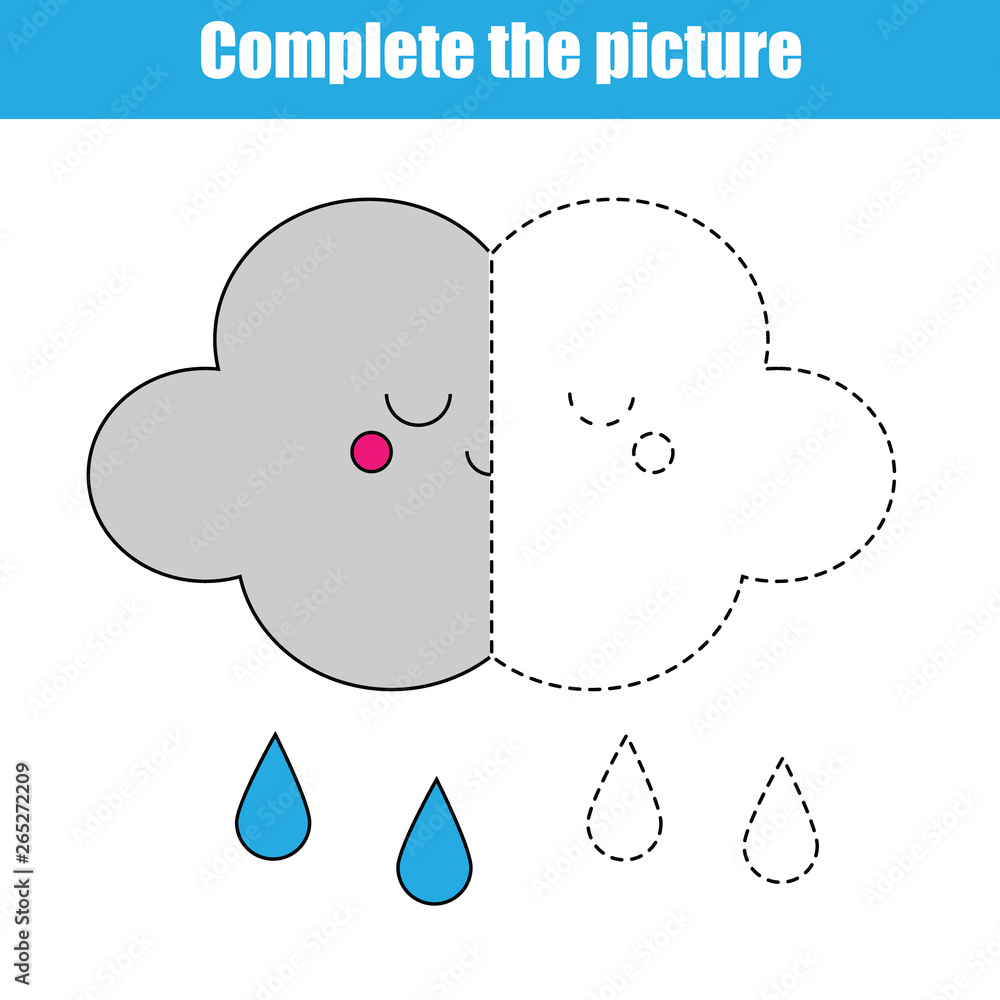 Cloud Drawing For Kids