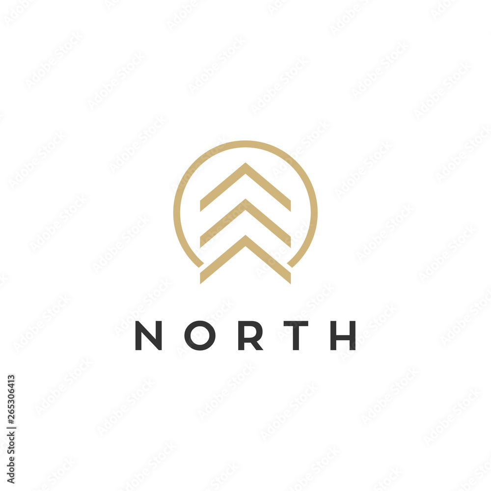 north vector logo design Stock Vector | Adobe Stock