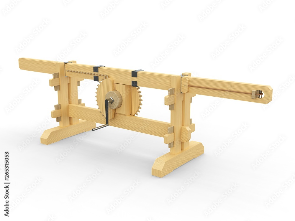 A mechanism used to change the rotational movement to a linear motion. Leonardo da Vinci, Codex ...
