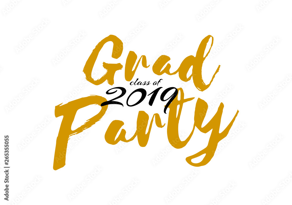 Graduation label. Vector text for graduation design, congratulation ...