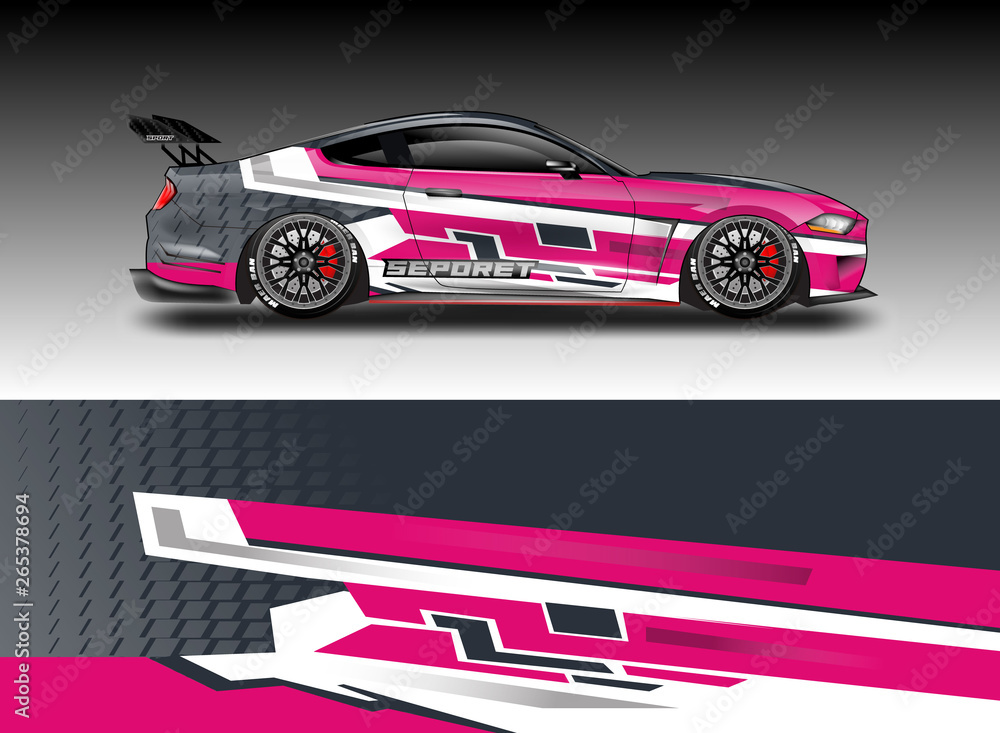 Car wrap designs vector . File ready to print and editable . Eps 10 ...