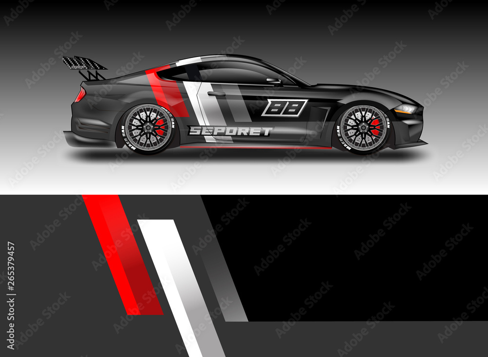 Car wrap designs vector . File ready to print and editable . Eps 10 ...