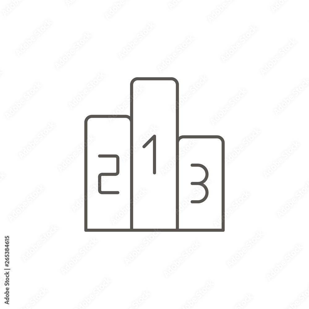 Podium, rank, first, rating vector icon. Element of simple icon for ...