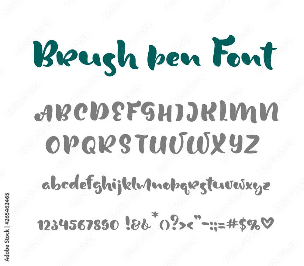 English alphabet handwritten vector script on white background ...