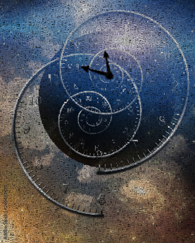 Spirals of time Stock Illustration | Adobe Stock