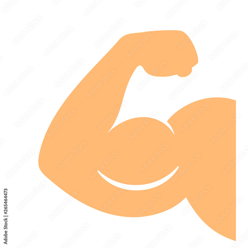 Muscle hand vector icon Stock Vector | Adobe Stock