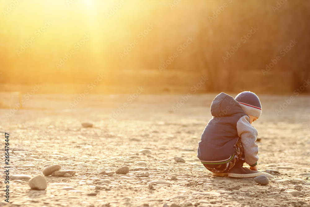 Autistic Children Playing Alone