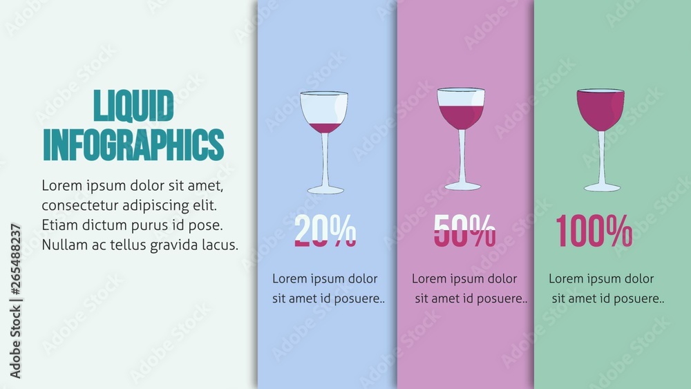 Liquid Infographics Stock Template | Adobe Stock