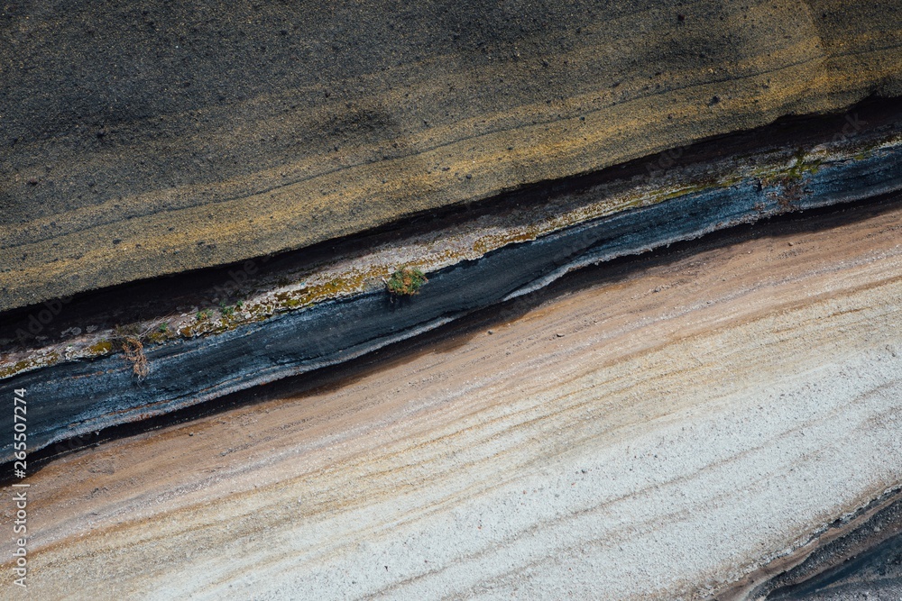 stratum of Earth crust in cross-section, abstract background Stock ...