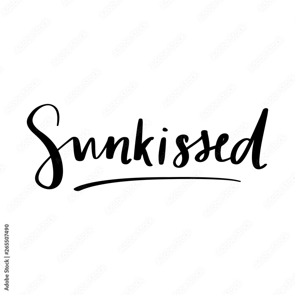 Vector hand drawn lettering phrase. Modern brush calligraphy for blogs ...