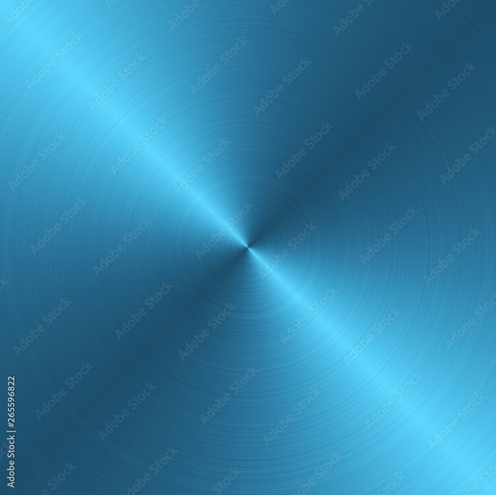 Blue metal texture with concentric circular pattern Stock Illustration ...