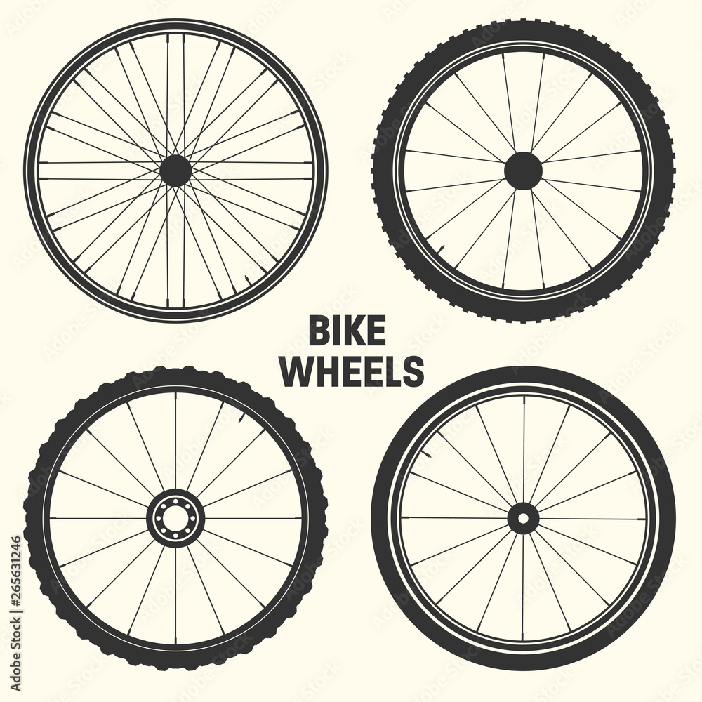 Mountain Bike Wheel Vector
