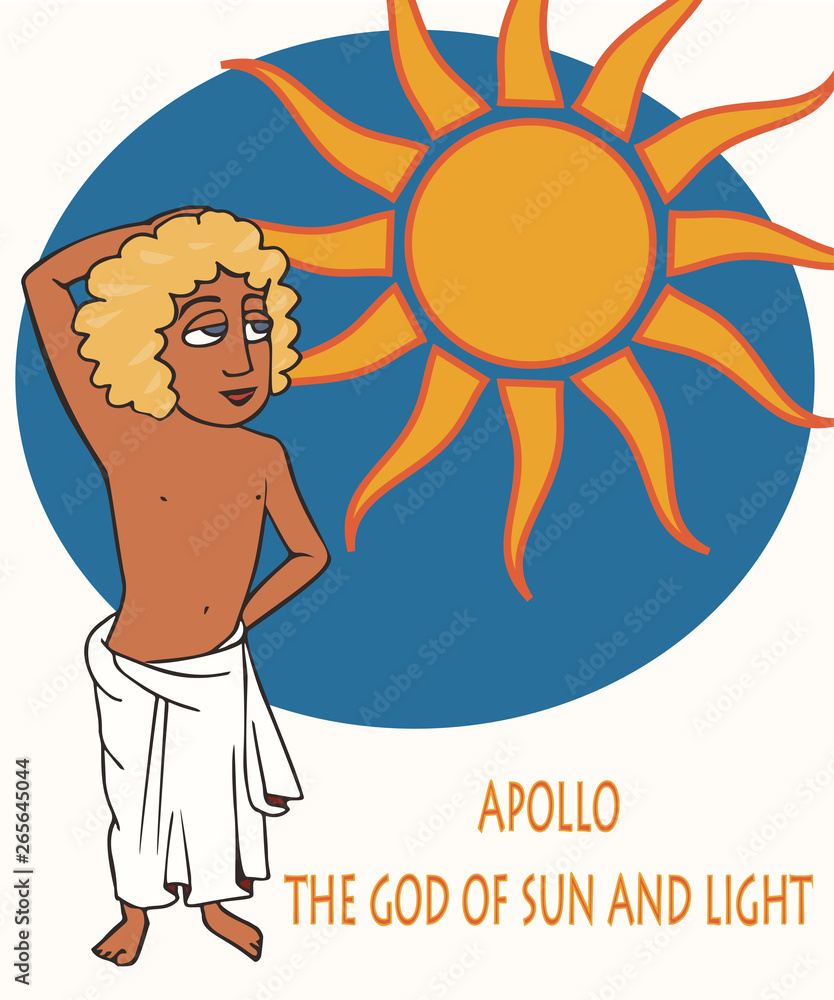 Apollo Greek God Cartoon