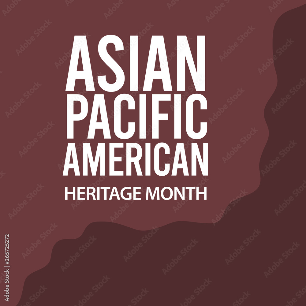 Asian american heritage month vector template Stock Illustration ...