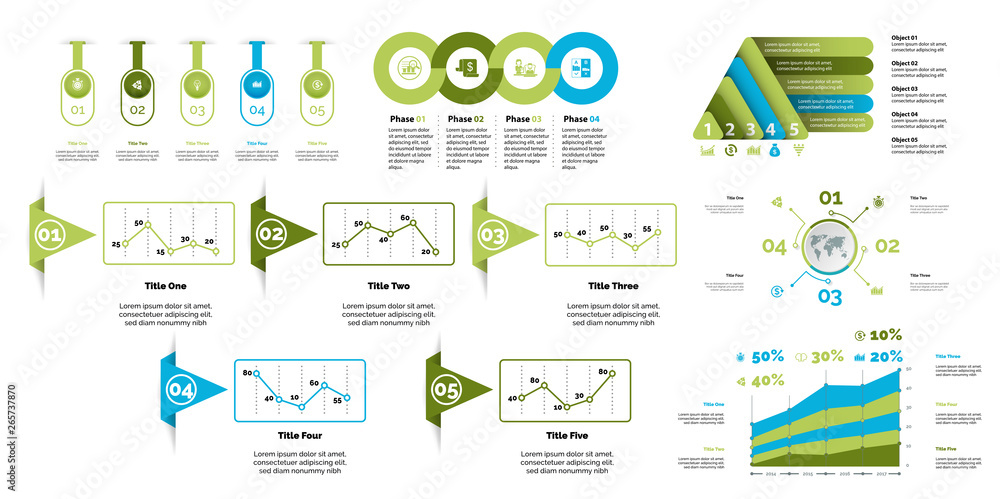 Business inforgraphic design set for marketing concept. Can be used for ...