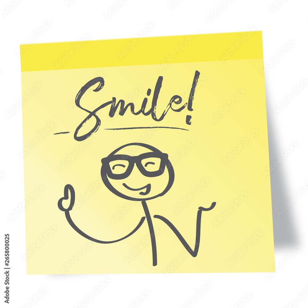 Smile- positiv denken Stock Vector | Adobe Stock