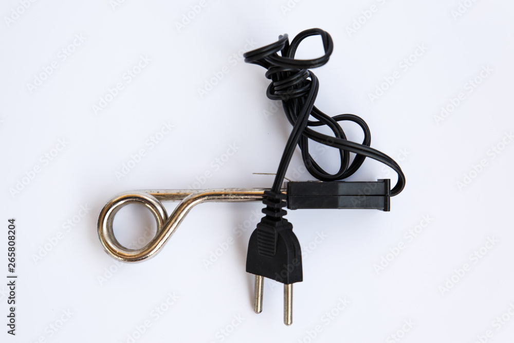 Electric heating element of spiral form. The heater is small in size ...