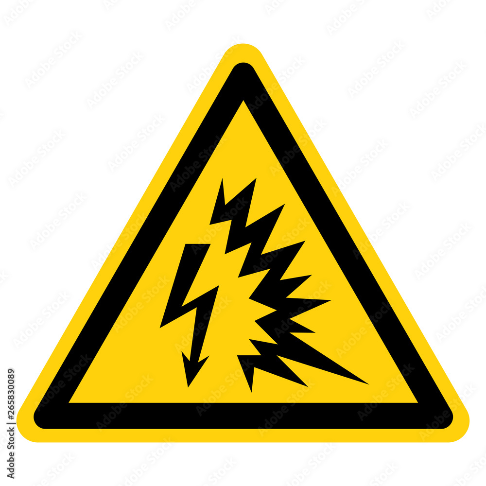 Arc Flash Symbol Sign, Vector Illustration, Isolate On White Background ...