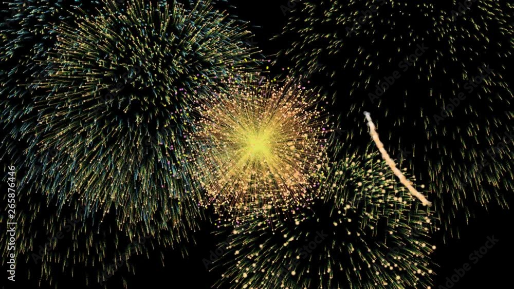 animated fireworks on alpha png transparence background Stock Video ...