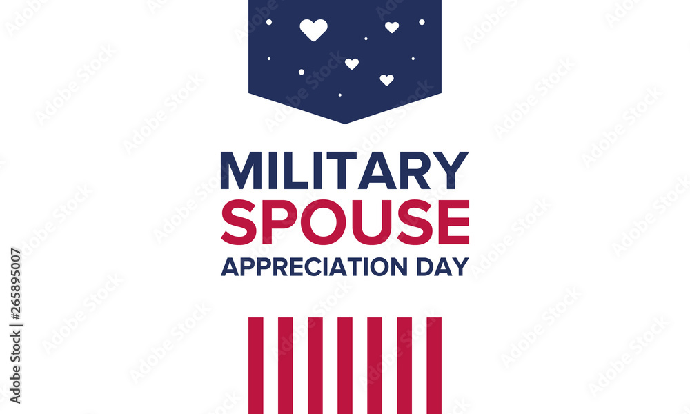 Vektorová grafika „Military Spouse Appreciation Day. Celebrated in the ...