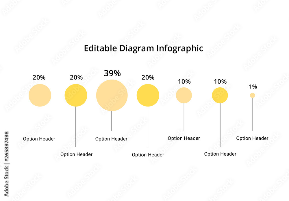 Yellow Circle Diagram Infographic Stock Template | Adobe Stock