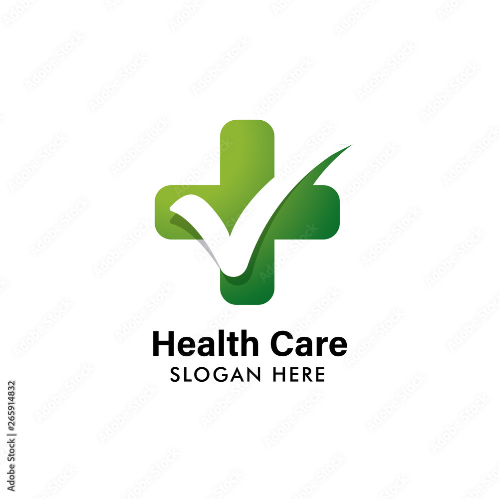 medical check logo template. health logo template Stock Vector | Adobe ...