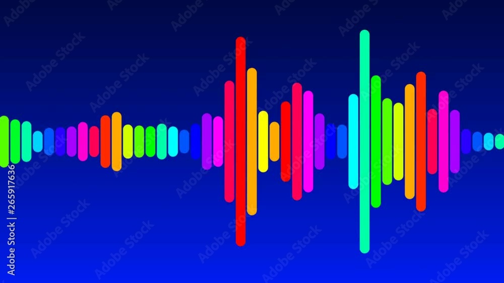Audio Equalizer animation for music videos, night clubs, dance stage ...
