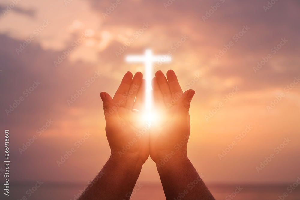 Human hands open palm up worship. Eucharist Therapy Bless God Helping ...