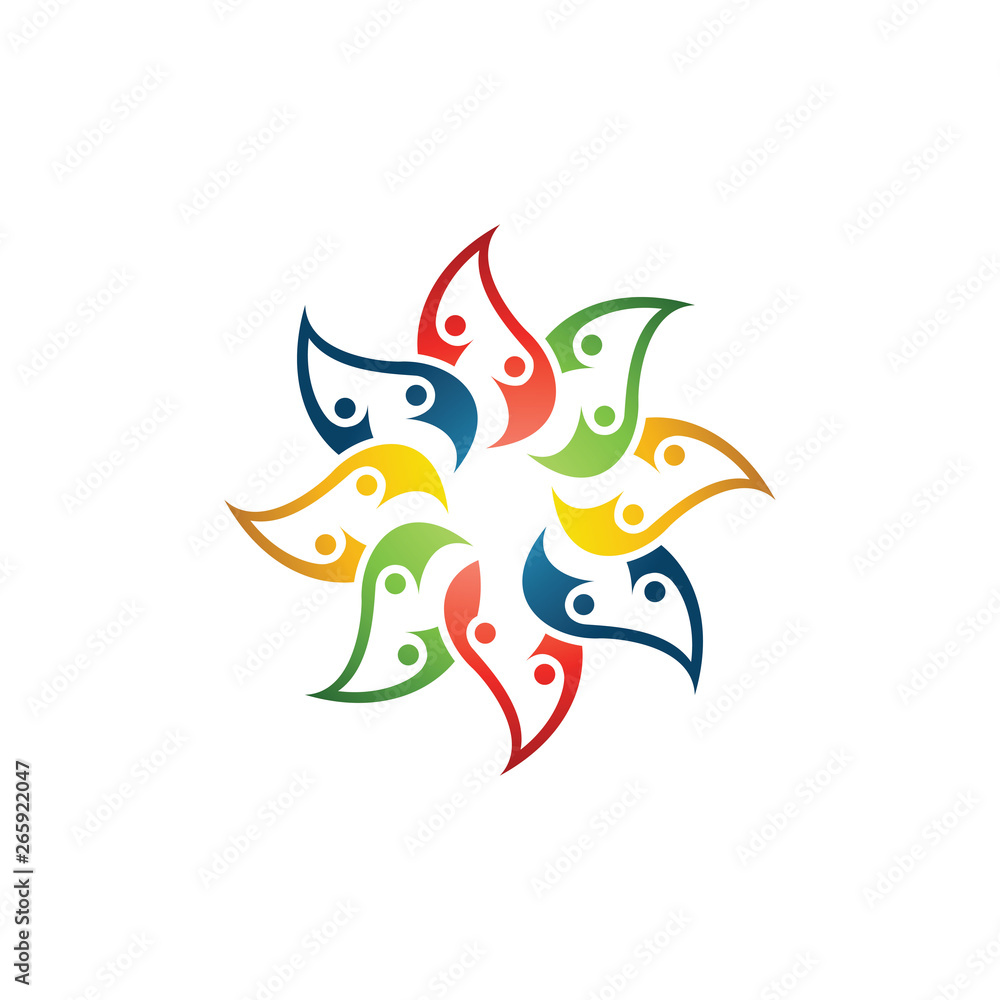 Community Logo - Vector logo template Stock Vector | Adobe Stock