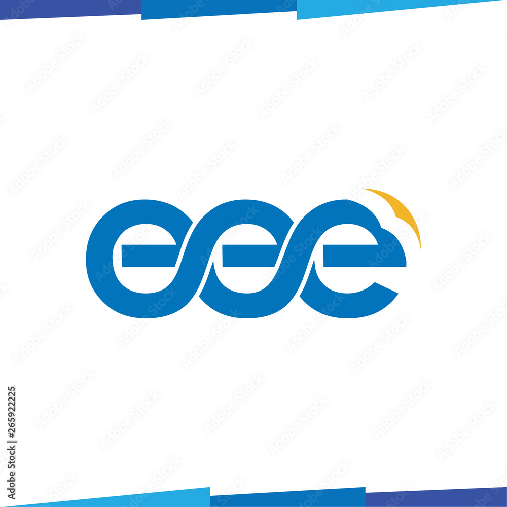 eee Initial Letter Logo Icon Vector template Stock Vector | Adobe Stock