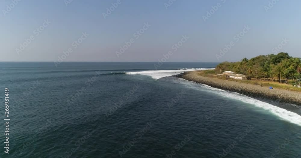 Surfing destination in Central America: Aerial video of Punta Roca, La ...