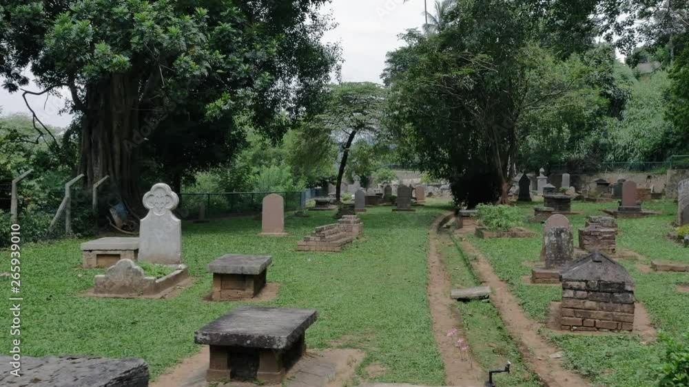 Visiting old British cemetery in Kandy town, Sri Lanka on Sri Dalada ...
