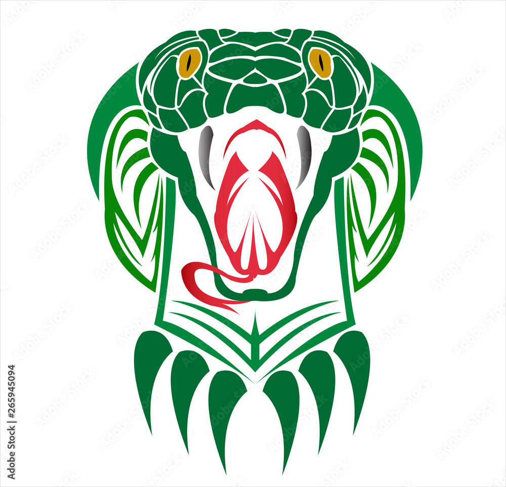 Snake Face Vector