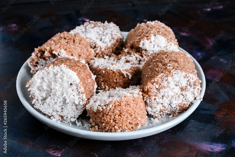Puttu, or pittu, is a breakfast dish in Indian state of Kerala, Tamil ...