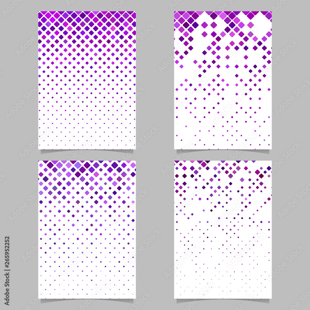 Geometrical Diagonal Rounded Square Pattern Background Brochure