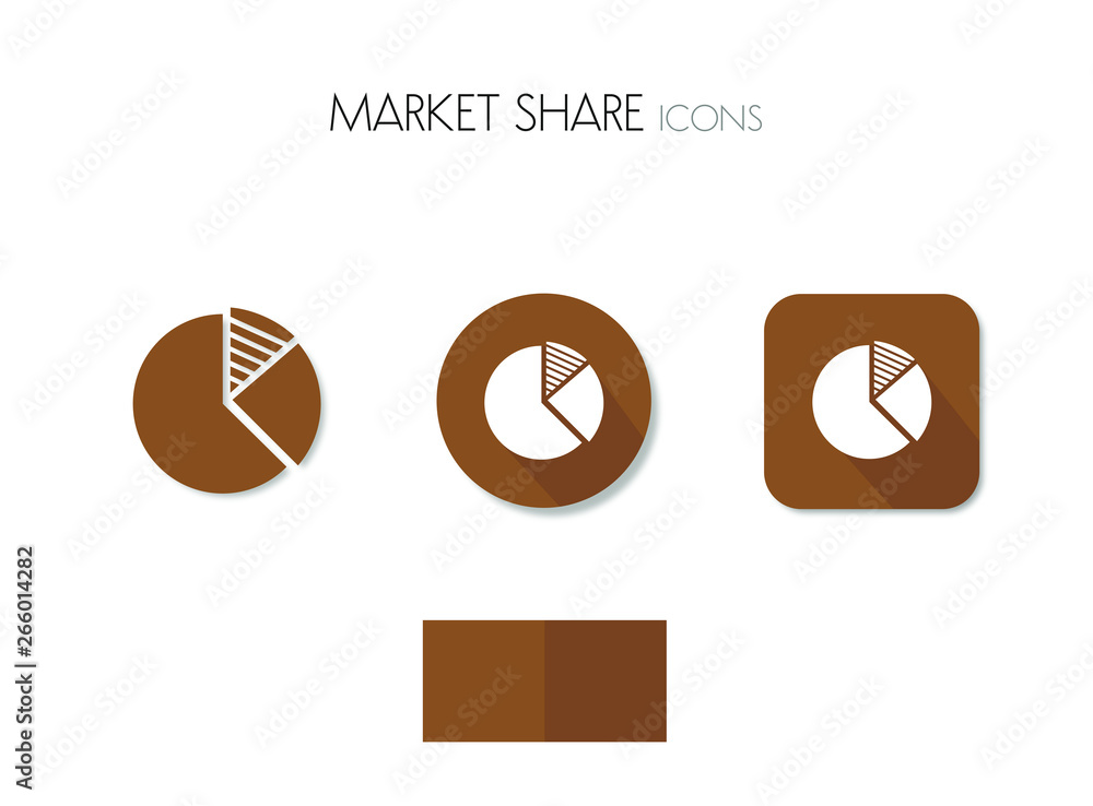 Market Share icon, Business, chart, financial, infographics, Analysis ...