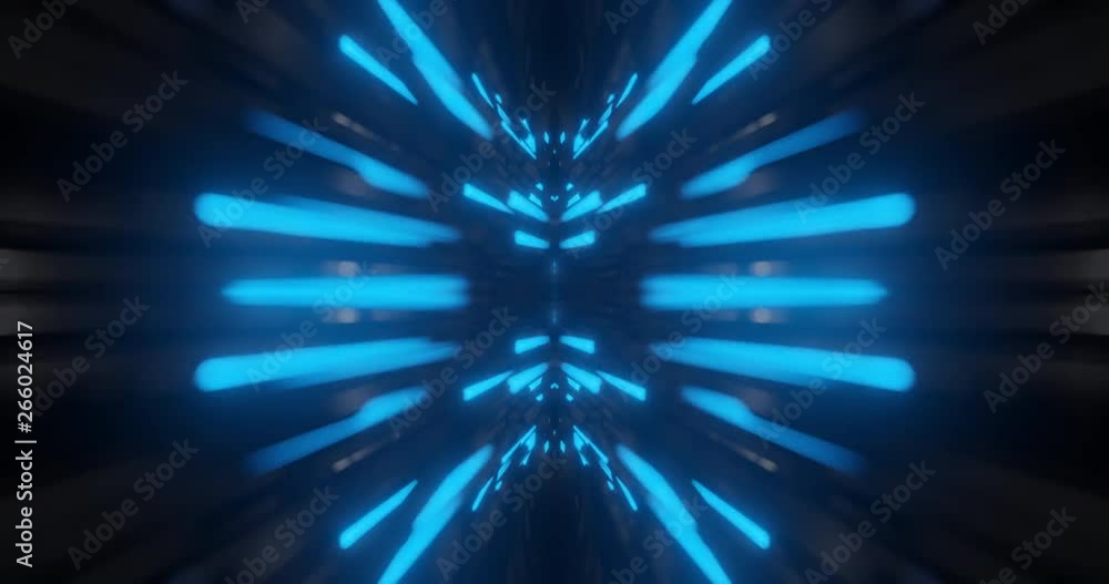 Optical fibers animation of distribution of the light signal from a ...