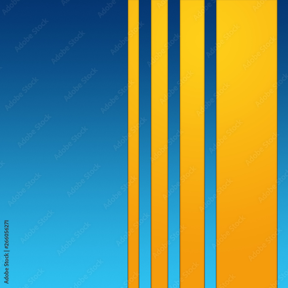 Yellow Stripes on Blue Background, High Resolution Illustration Stock ...