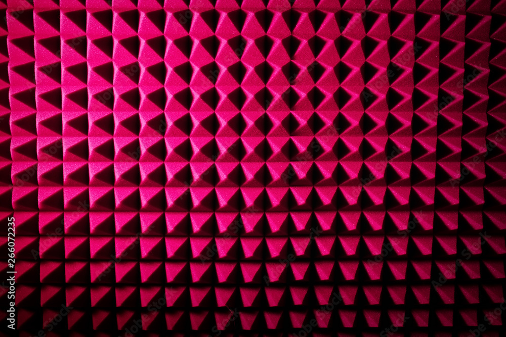 Recording studio sound dampening acoustic foam, background. Noise ...