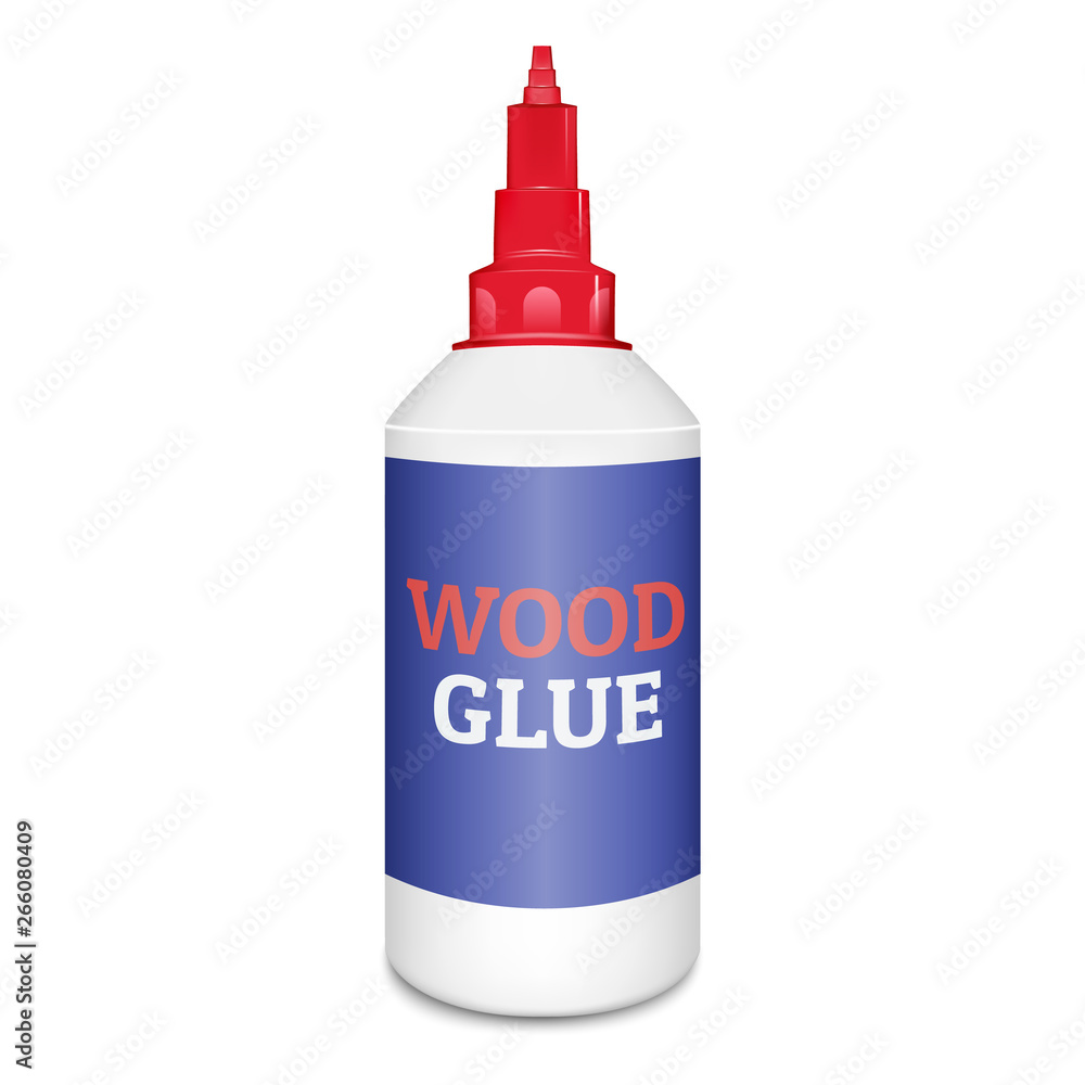 Wood glue icon. Realistic illustration of wood glue vector icon for web ...
