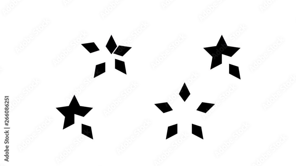 Set of stars. Elements of the interface indicating the loading or ...
