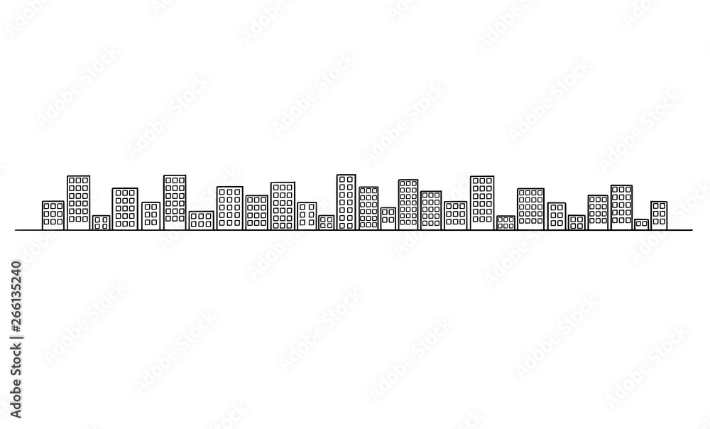 Simple Cityscape Drawing