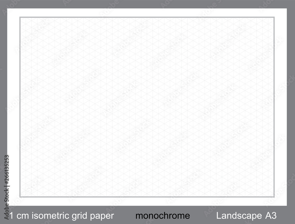 1 cm A3 isometric grid paper isometric grid vector illustration ... 1 cm A3 isometric grid paper isometric grid vector illustration ...