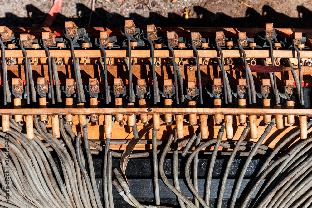 Disused circuit board stripped from retro house. Stock Photo | Adobe Stock