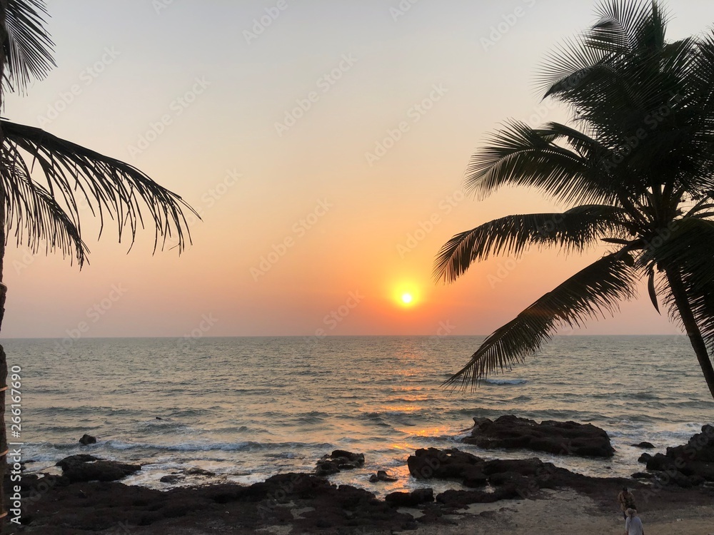 Sunset GOA wall mural wallpaper | Muraledesign.com