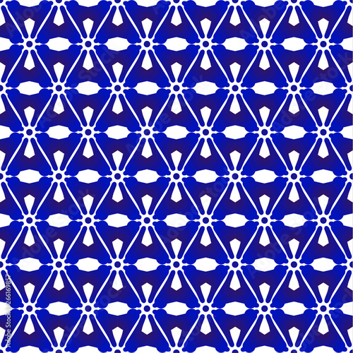 blue and white modern pattern wall mural wallpaper | Muraledesign.com