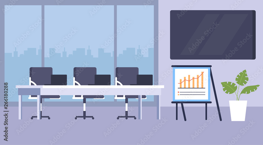 Conference business hall building center concept. Vector design flat ...