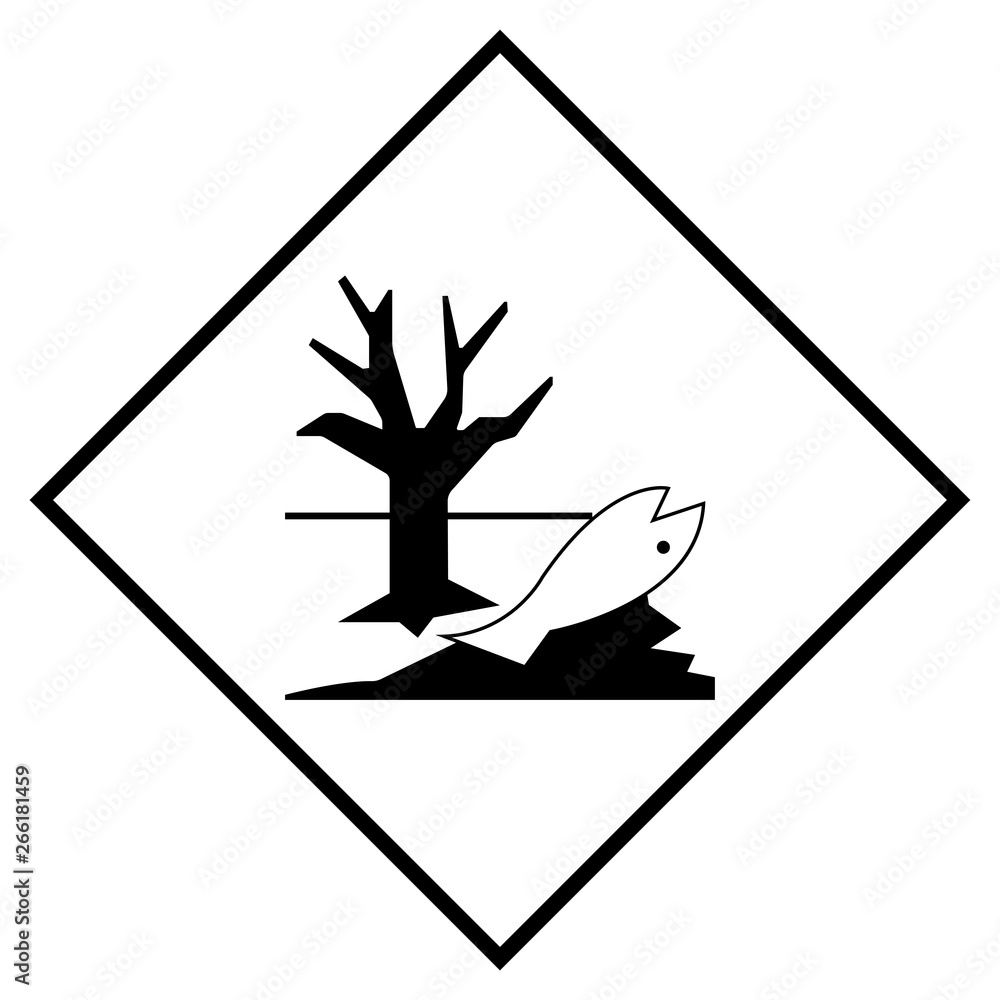 Environmental Hazard Symbol Sign, Vector Illustration, Isolate On White ...