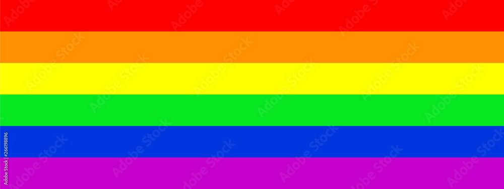 Vecteur Stock LGBT pride flag or rainbow. Bright seamless header banner ...